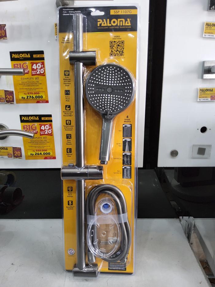 Jual PALOMA SSP 1107G Shower Set Tiang HandShower Mandi Head Hand ...