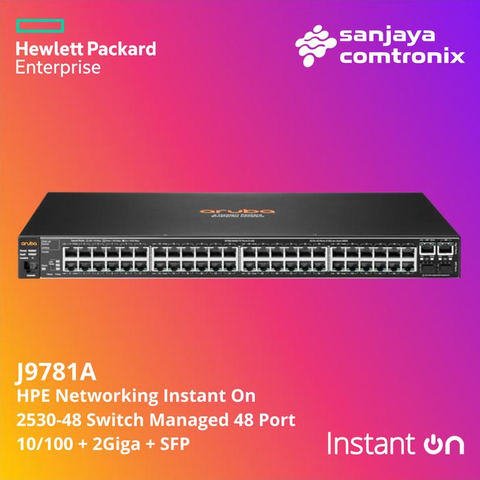Jual HPE Aruba J9781A 2530-48 Switch Managed 48 Port 10/100 + 2Giga ...