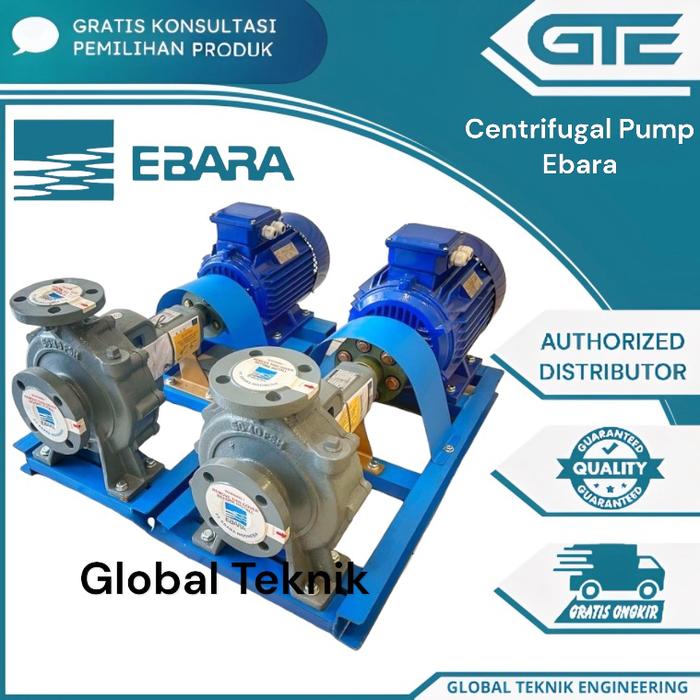 Jual Pompa Sentrifugal Centrifugal pump EBARA 50X40 FSHA Motor 4kw 5Hp 380V - Jakarta Barat ...
