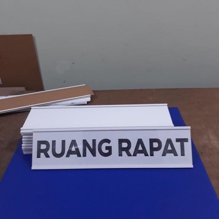 Jual FRAME PAPAN NAMA 9x30 cm + Papan Nama Acrylic Sliding Geser ...