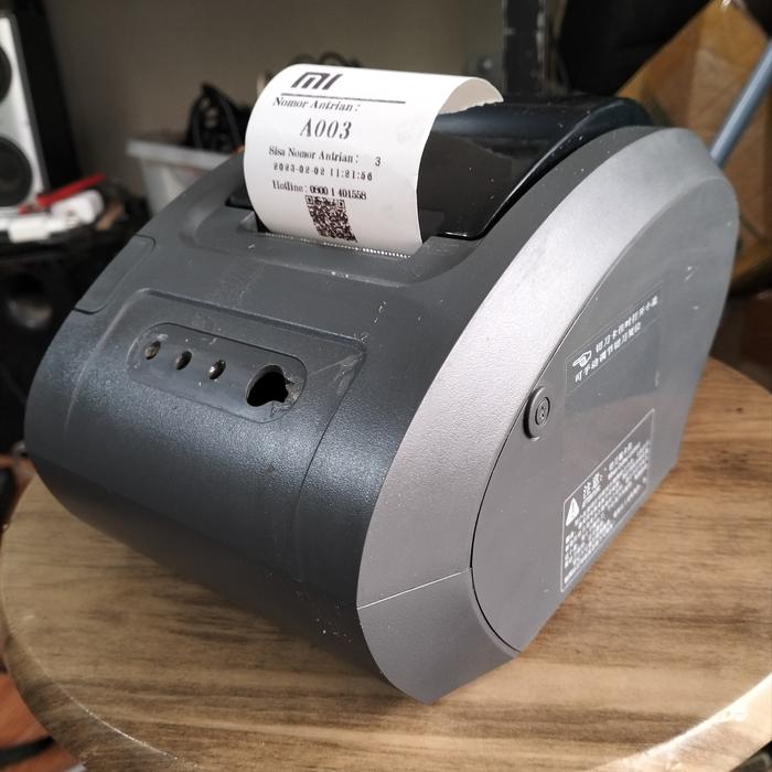 Jual PRINTER THERMAL MINI ANTRIAN H01W 57MM NORMAL MINUS TOMBOL HILANG ...