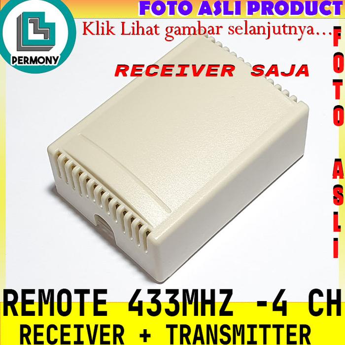 Jual 433MHz 12V 4 Ch Relay Switch 433 Mhz 4Ch Wireless RF Penerima ...
