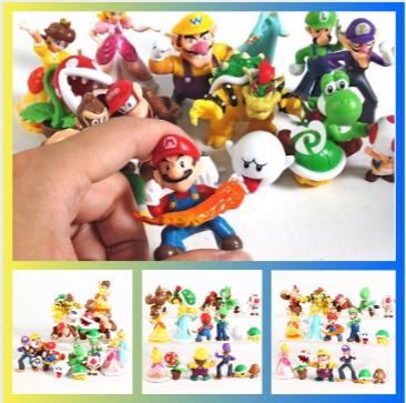 Jual Mainan mario bros mario bross Luigi Yoshi Princess Peach Princess ...