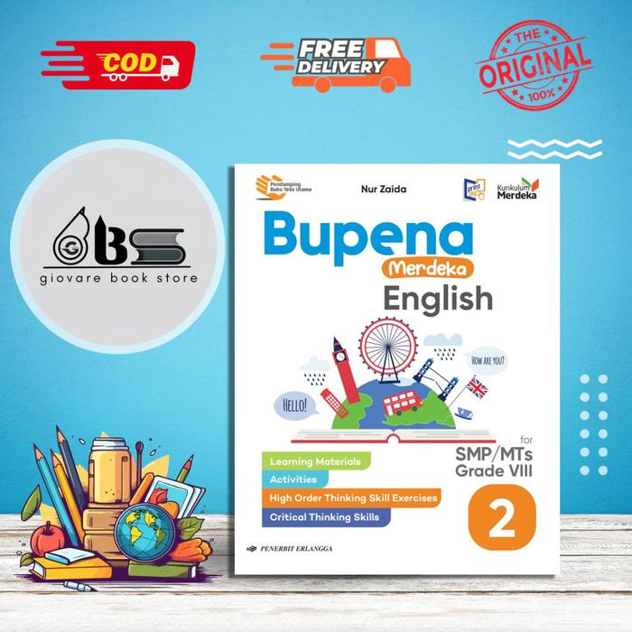 Jual BUPENA MERDEKA ENGLISH KELAS 8 ERLANGGA KURIKULUM MERDEKA ORIGINAL ...