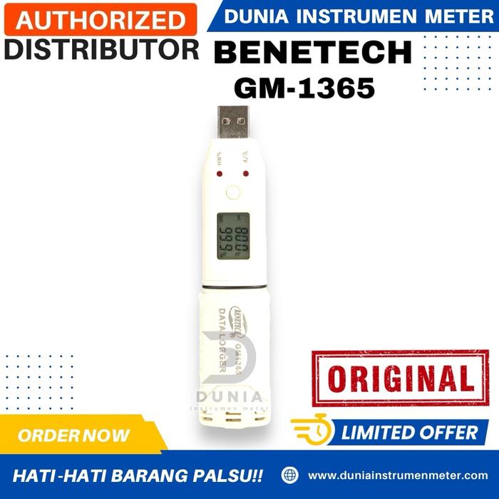 Jual Humidity & Temperature Meter Data Logger Benetech GM1365 ...