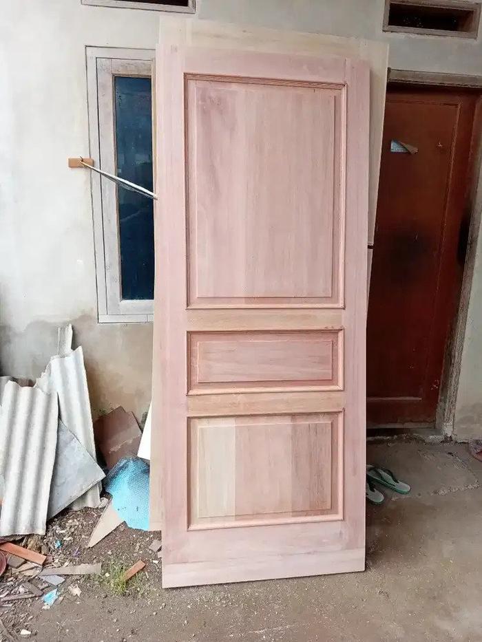 Jual Daun Pintu Panel Kayu Kamper/Daun Pintu Modern Minimalis/Daun ...