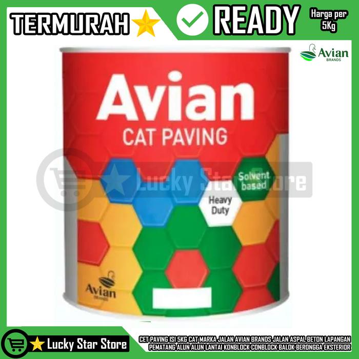 Jual CET PAVING ISI 5KG CAT MARKA JALAN AVIAN BRANDS JALAN ASPAL BETON ...