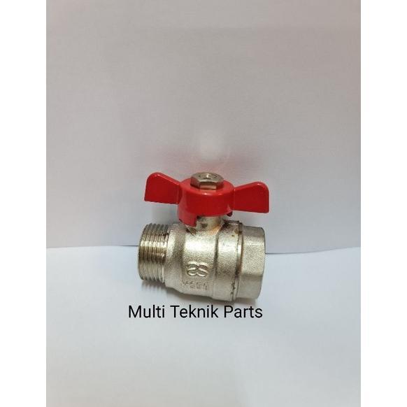 Jual Ball Valve / Stop Kran / Kran Air Drat Luar Dalam / Male x Female PN25 - Jakarta Pusat ...