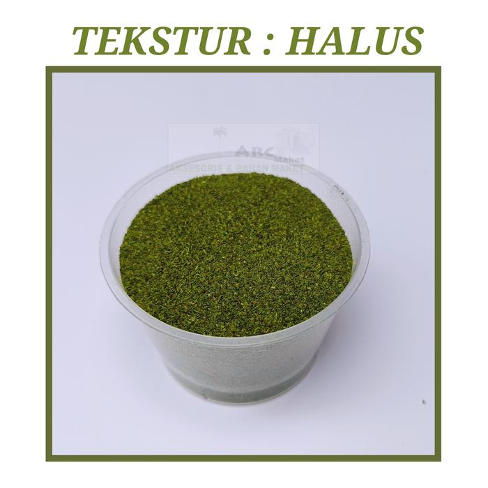 Jual SERBUK RUMPUT TABUR HIJAU HALUS untuk Arsitektur/Diorama/Hobi ...