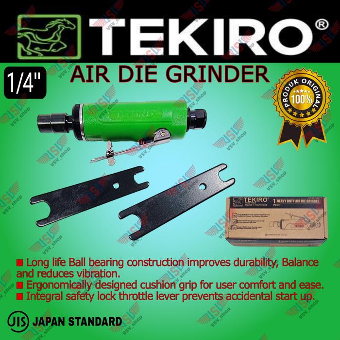 Jual TEKIRO Air Die Grinder 1/4" Alat Gurinda Angin 6mm Tuner Mesin ...
