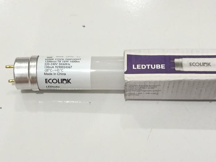 Jual Lampu TL T8 Led Tube ECOLINK 16 Watt 120 Cm Body Kap YLI 6500K ...