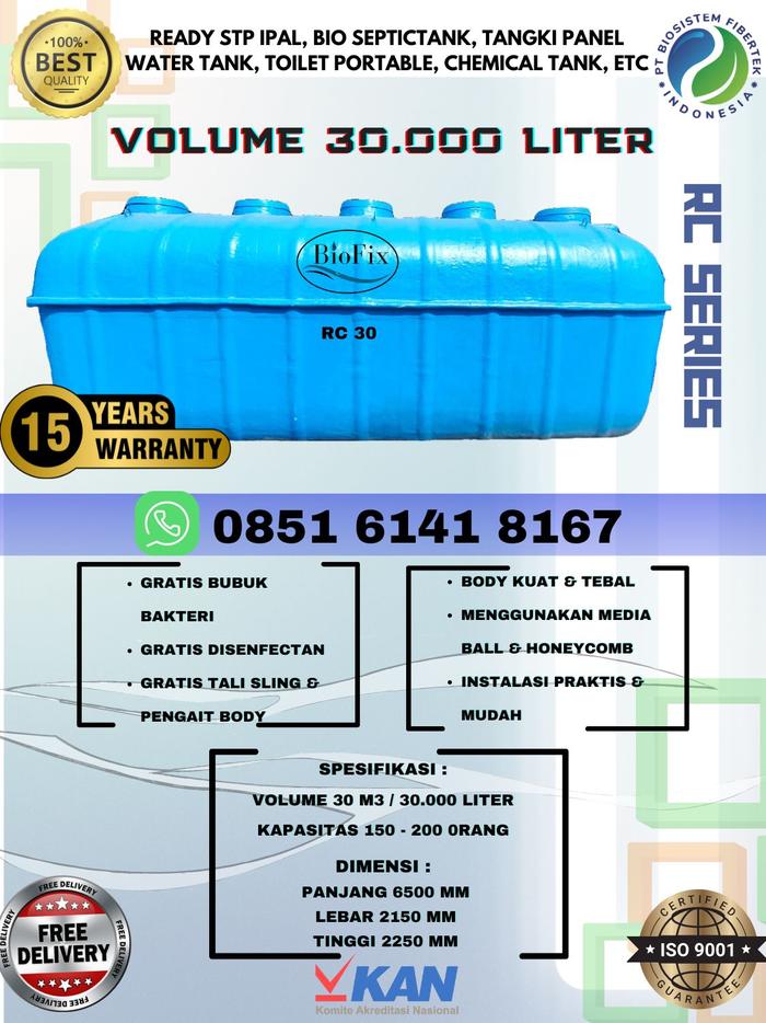 Jual Septic Tank BIotech Sistem 30000 liter - RC 30, Septic Tank Bio ...
