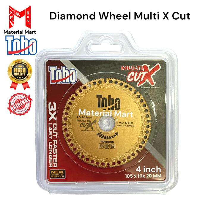 Jual Diamond Wheel Toho Multi Cut X | DW Toho 4"| Mata Potong Granit 4 ...
