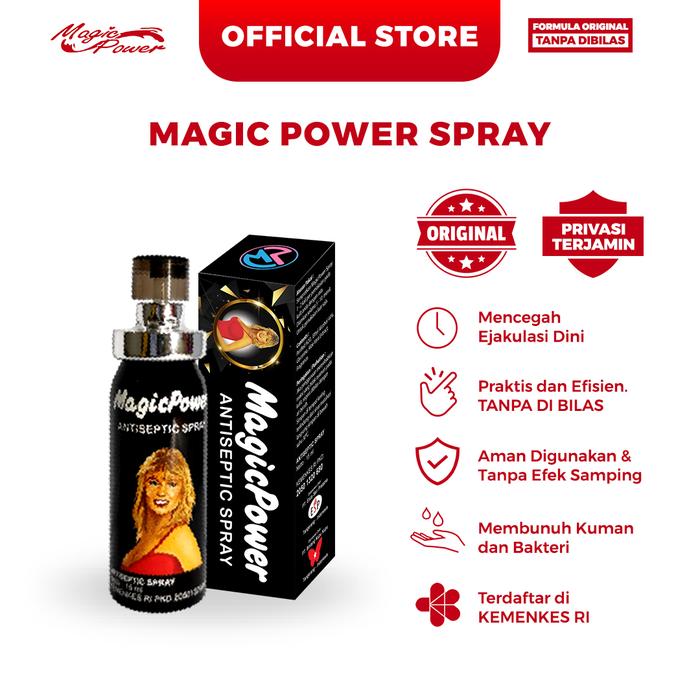 Jual Magic Power Spray Antiseptic Pria Tahan Lama - 15ml - Jakarta ...