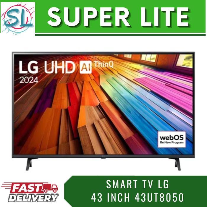 Jual LG 43UT8050 SMART TV UHD 4K 43 INCH HDR10 PRO 43UT8050PSB NEW 2024 ...