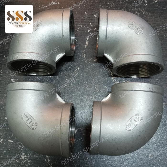 Jual Elbow knee 2" inch stainless SS304 drat dalam 90 derajat HQ - Jakarta Barat - SEN-SEN ...