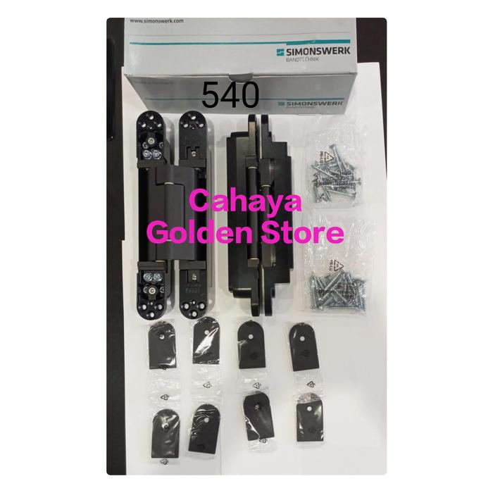 Jual ENGSEL TANAM SIMONSWERK TECTUS TE-640-3D-BLACK CONCEALED HINGE ...