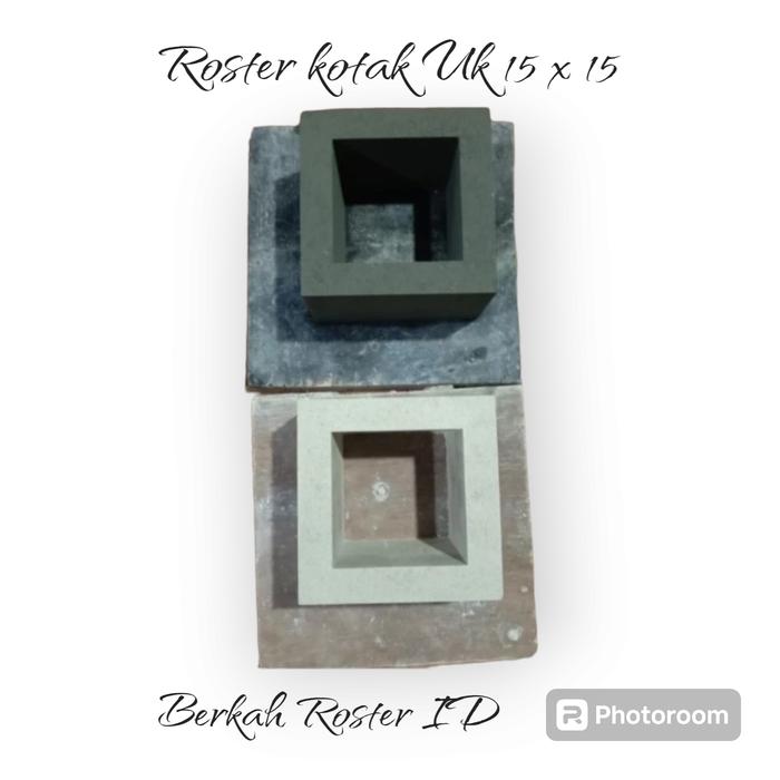 Jual Roster beton/Loster minimalis motif kotak polos UK 15 x 15 - Kota ...