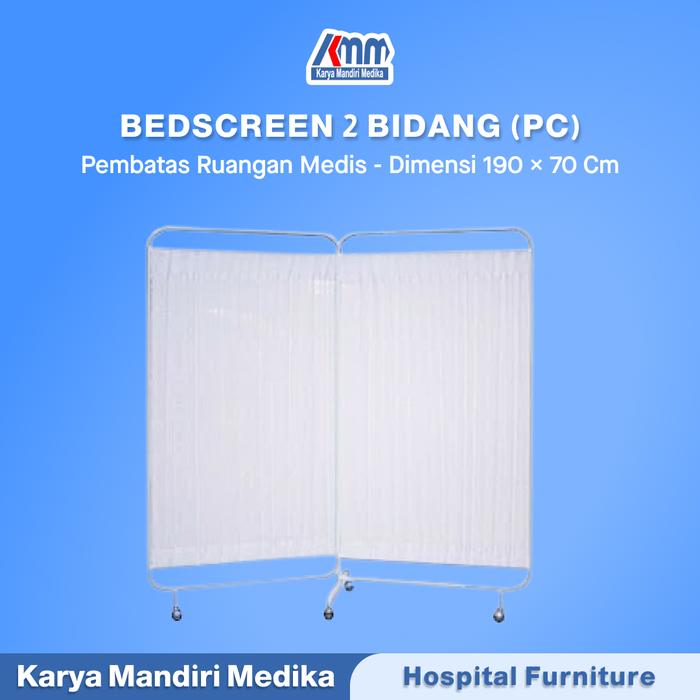 Jual Bedscreen 2 Bidang ( Besi ) Pembatas Diruangan Medis Rumah Sakit ...