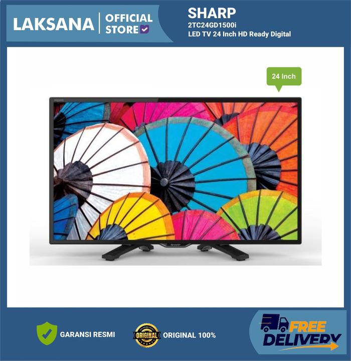 Jual Sharp 2TC24GD1500i LED TV 24 Inch HD Ready Digital DVB-T2 2T-C24GD1500i - Kota Bandung ...