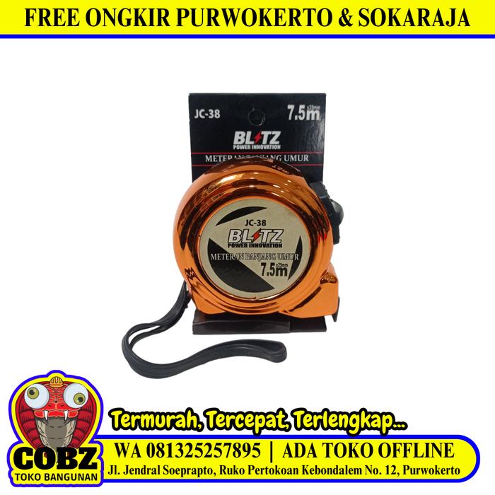 Jual 7.5 M / BLITZ JC-38 Meteran Alat Ukur Tukang Bangunan Measuring ...