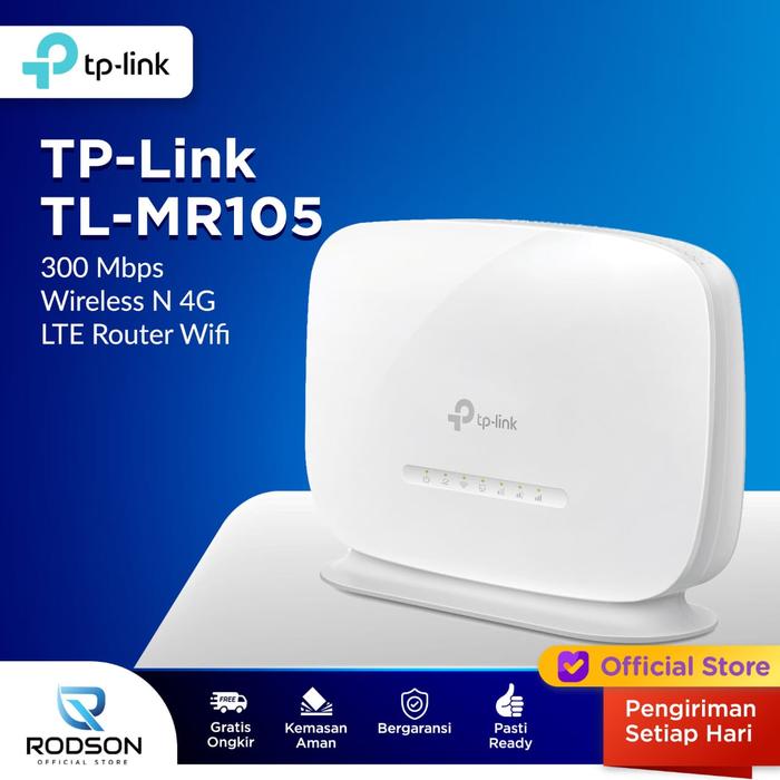 Jual Tp Link TL-MR105 300 Mbps Wireless N 4G LTE Router Wifi - Jakarta ...