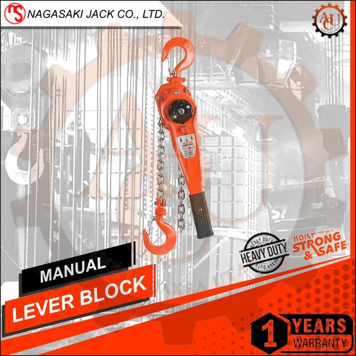 Jual Lever Block Katrol Manual 1 Ton x 1.5 Meter NAGASAKI Made In Japan ...
