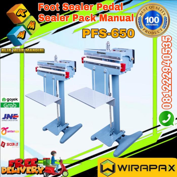 Jual Mesin Foot Sealer Pedal Sealer Packing Plastik PFS-650 WIRATECH ...