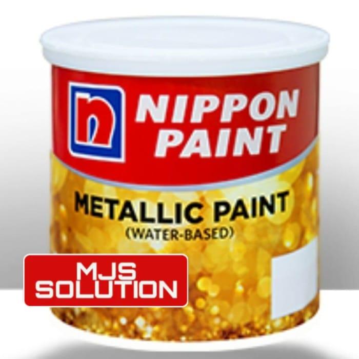 Jual CAT WARNA EMAS METALIC PAINT WATER BASE GOLD NIPPON PAINT SPARKLE ...