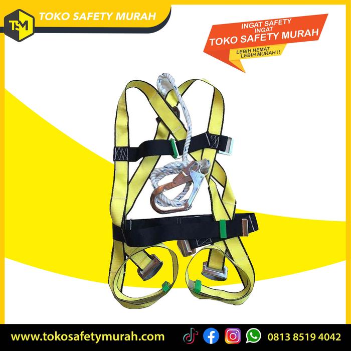 Jual SABUK PENGAMAN FBH FULL BODY HARNESS SINGLE BIG HOOK Safety Belt ...