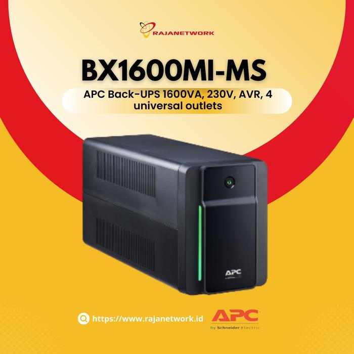 Jual APC Back-UPS 1600VA, 230V, AVR, 4 universal outlets - BX1600MI-MS ...