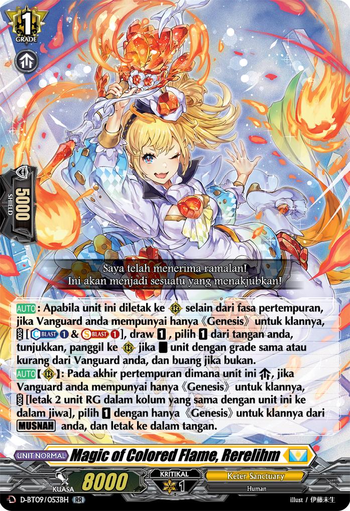 Jual D-BT09/053BH Magic of Colored Flame, Rerelihm | RR | VGD Bahasa - Jakarta Barat - Carttu ...