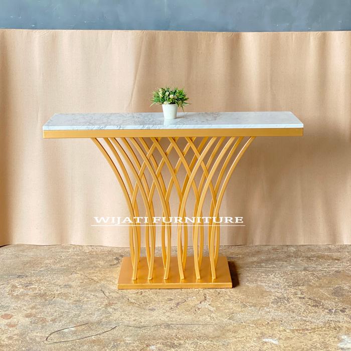 Jual Meja Konsul Marmer Console Table Rangka Besi Gold - Kab. Jepara ...