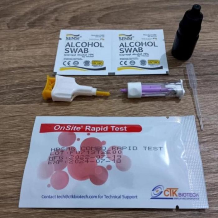 Jual HBSAg One Step Rapit test - Tes Uji Hepatitis B Mandiri 1 pcs ...