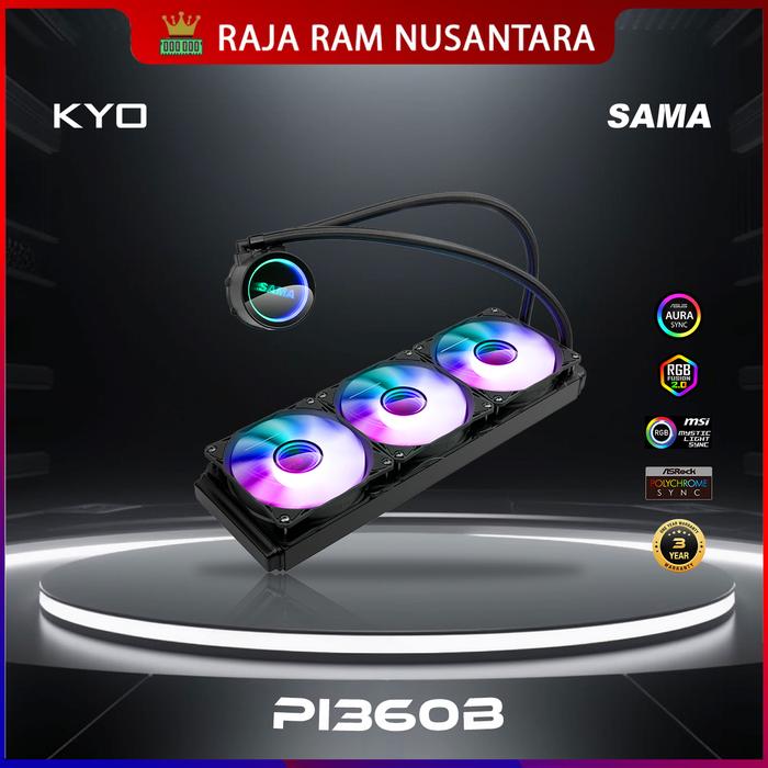 Jual KYO SAMA PI360B ARGB AIO Liquid Cooling 360mm AIO 360 GARANSI ...