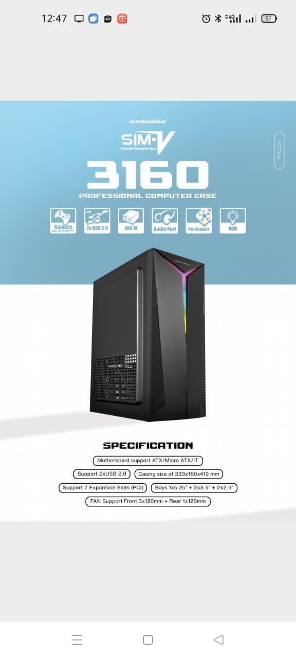 Jual CASING SIMBADDA SIM V / CASE PC SIMBADA SIM-V RESMI NON / TANPA ...