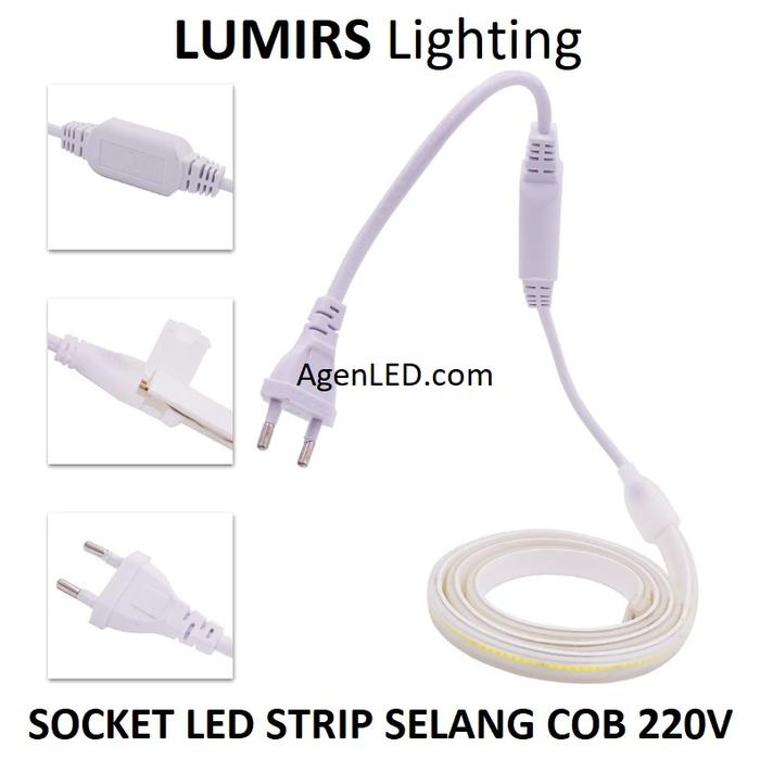 Jual LUMIRS Socket LED Selang COB Strip Kabel Lampu Sambungan Soket ...