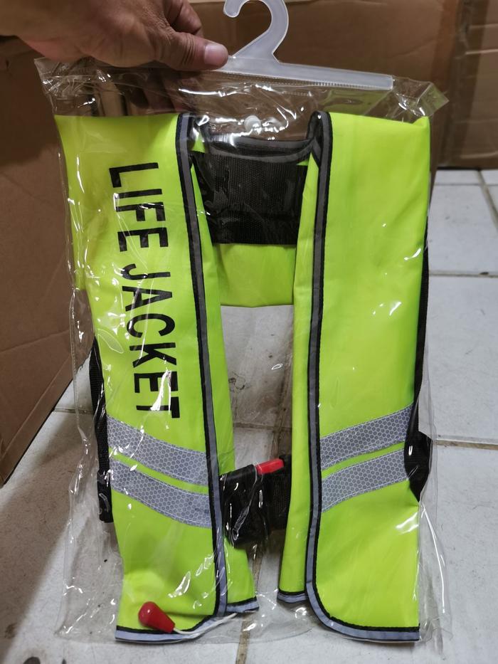 Promo AUTOMATIC LIFE JACKET CO2, JAKET PELAMPUNG OKSIGEN PESAWAT, LIFE ...