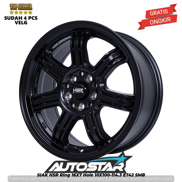 Jual ready stock velg hsr wheel siak r16 cocok buat mobil xpander inova camry rush terios oxxy ...