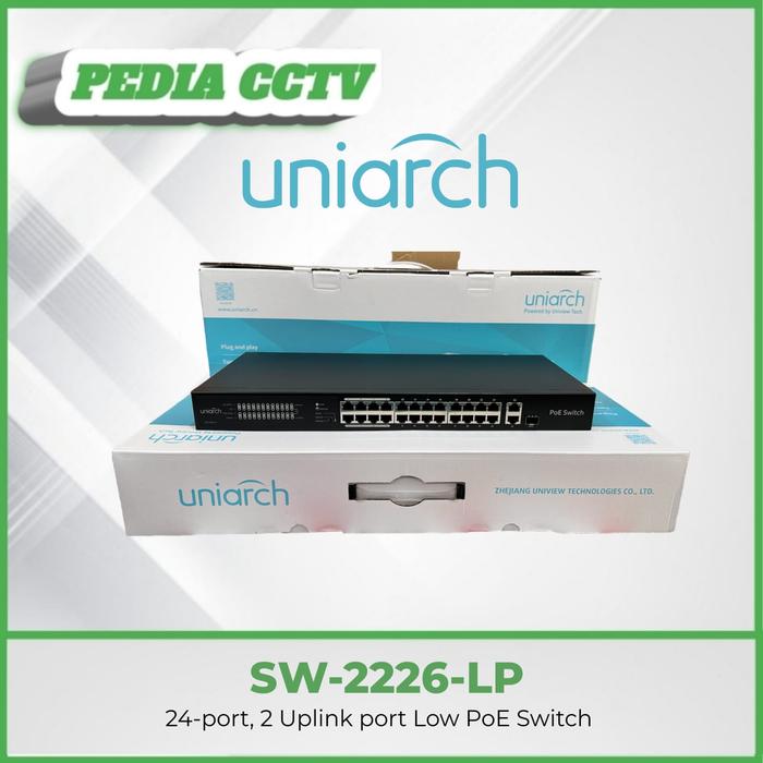 Jual SW-2226-LP Uniarch 24+2 PoE Switch Hub IP Camera CCTV Power Supply ...
