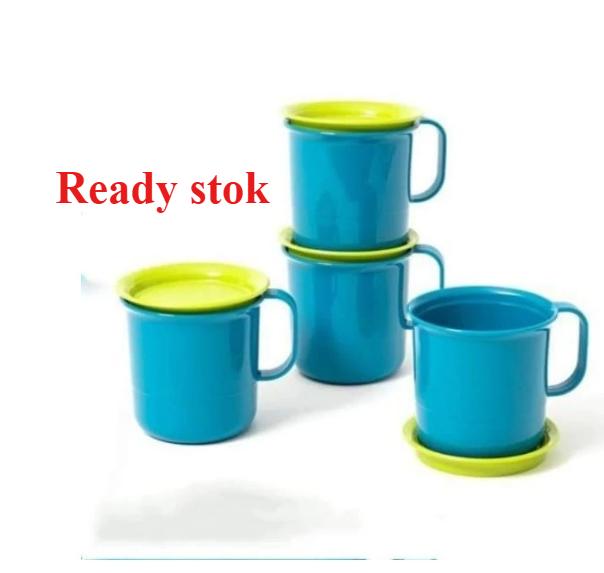 Jual Gelas Tupperware familia mug set 4pcs preludio mug dg tutup ...