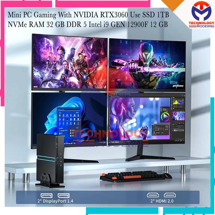 Jual Mini PC Intel i9 12900F 12 GB with NVIDIA RTX 3060 Use SSD 1 TB ...