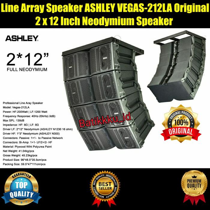 Jual Line Array Speaker ASHLEY VEGAS 212 LA VEGAS212 Original 2 x 12 ...