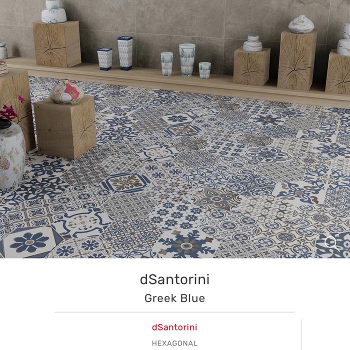 Jual Keramik Lantai Roman Hexagonal Santorini 34x39 GH348059 - Jakarta ...