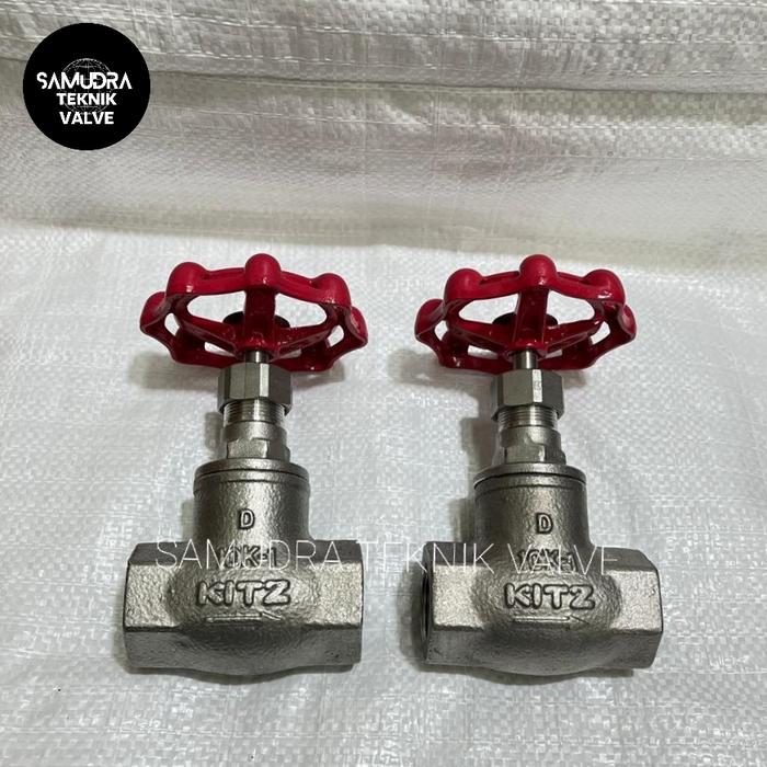 Jual GATE VALVE KITZ 3/4" INCH STAINLESS SS304 CLASS 200 S13A DRAT 10K ...