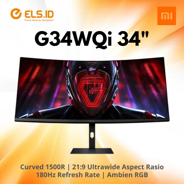 Promo Monitor Ultrawide LED Xiaomi G34WQi 34" WQHD Curved 1500R 180Hz ...