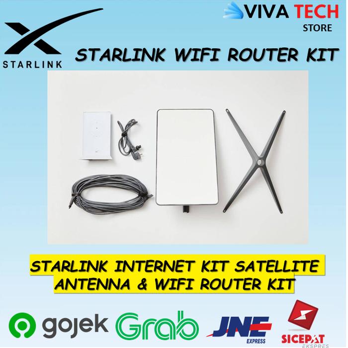 Promo STARLINK Standard Internet Kit Satellite Antenna & WiFi Router ...