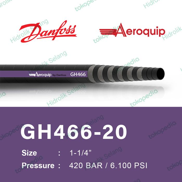 Jual Selang Hidrolik / Premium Hose Hydraulic Aeroquip by Danfoss GH466 ...