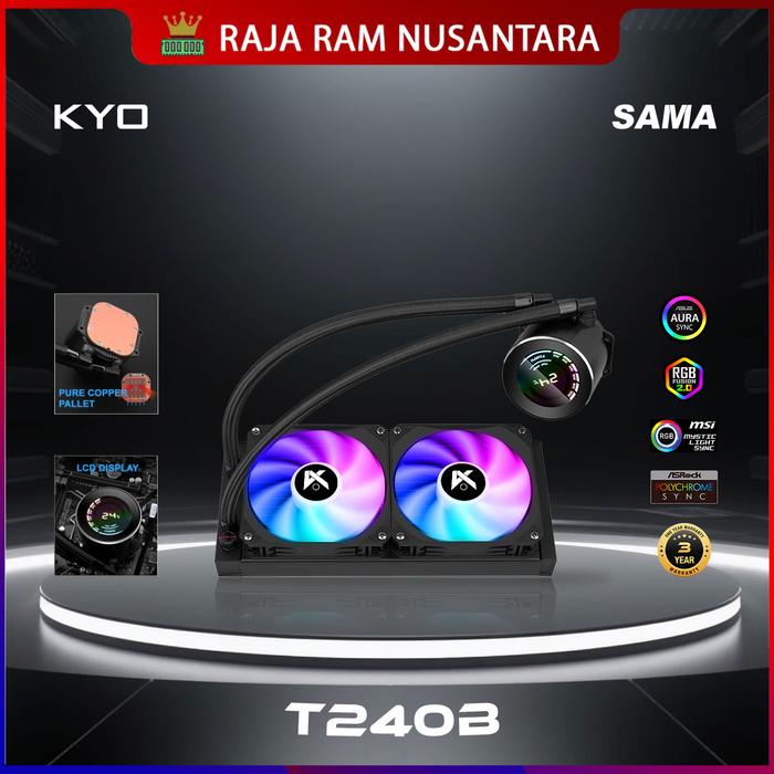 Jual KYO SAMA T240B ARGB AIO Liquid Cooling 240mm AIO 240 GARANSI RESMI ...