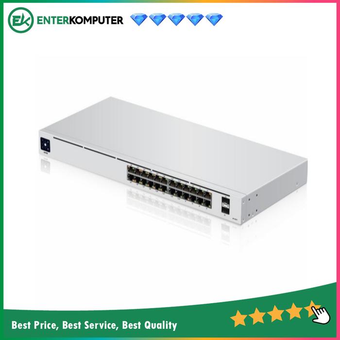 Promo Ubiquiti UniFi Switch 24 PoE, Managed Gigabit Switch with SFP ...